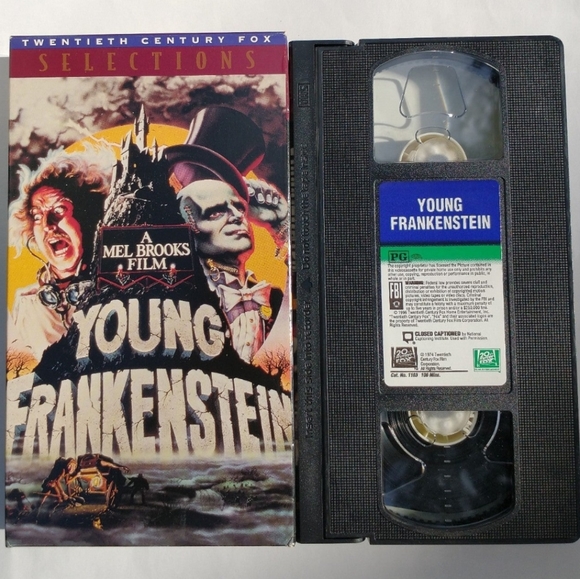 20th Century Studios | Media | 97s Young Frankenstein Vhs Tape Horror ...